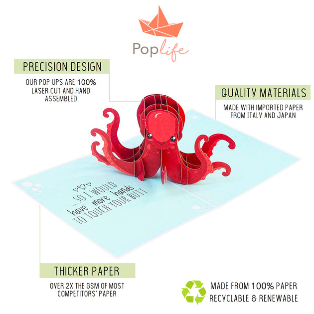 PopLife Naughty Octopus Pop Up Card