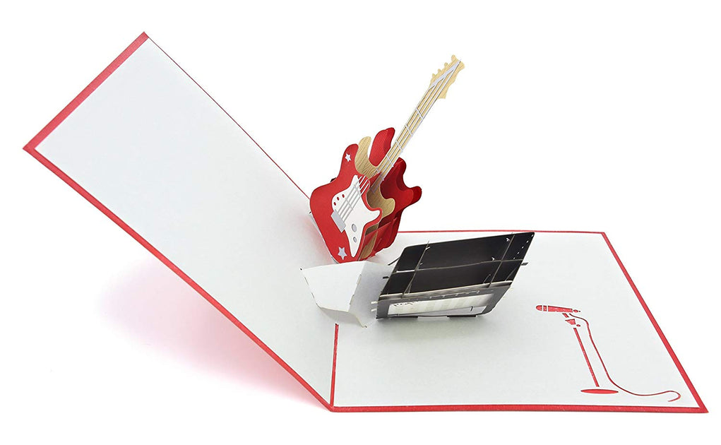 PopLife Guitar Pop Up Card