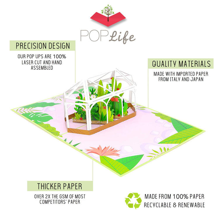 PopLife Greenhouse Garden Pop Up Card