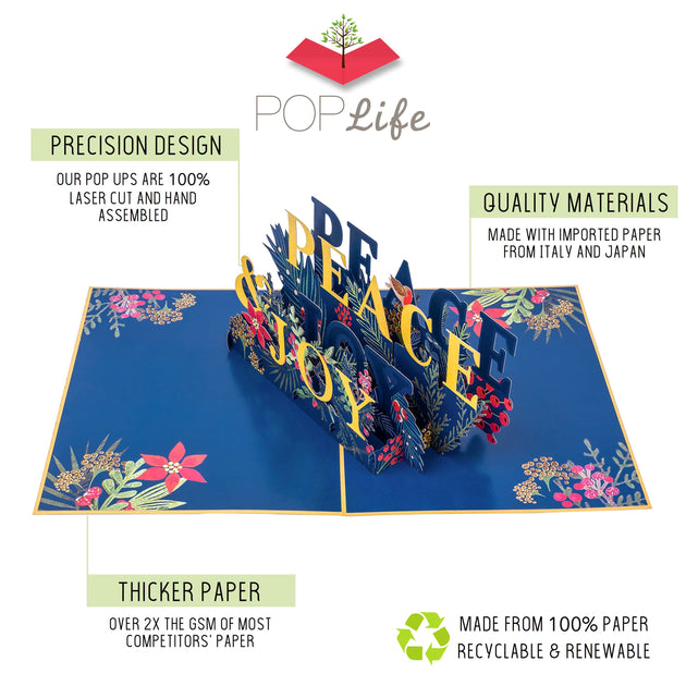 PopLife Wishing You Peace & Joy Pop Up Card