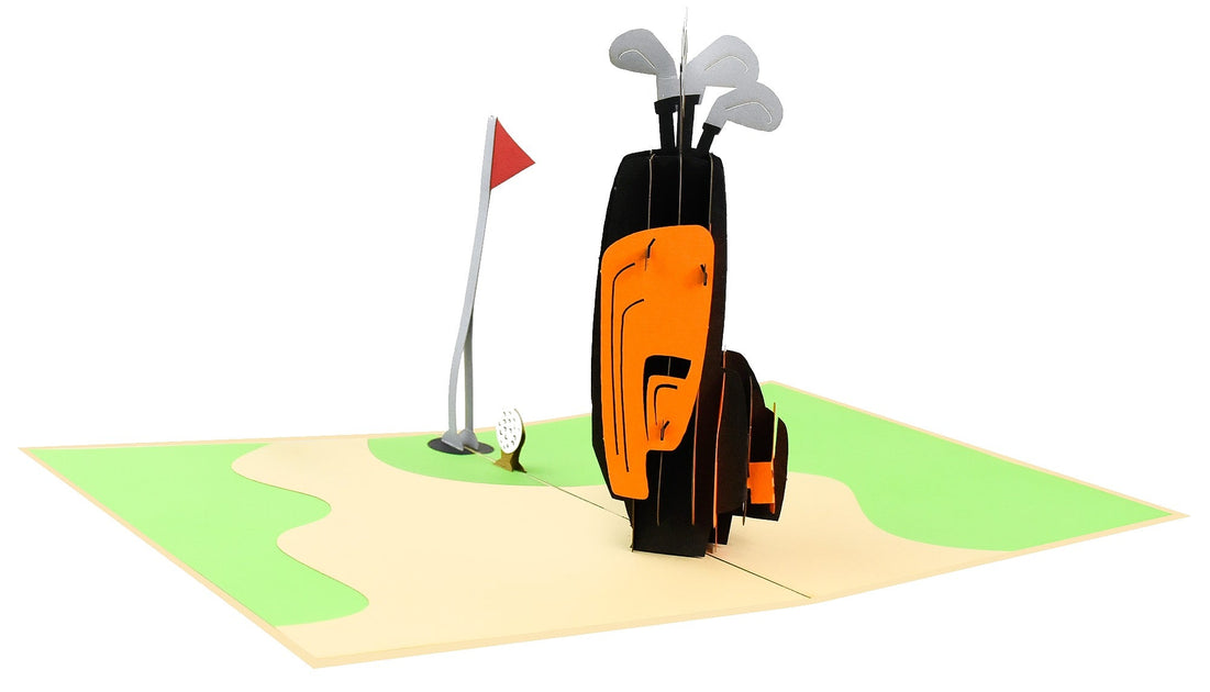 PopLife Golf Clubs Pop Up Card